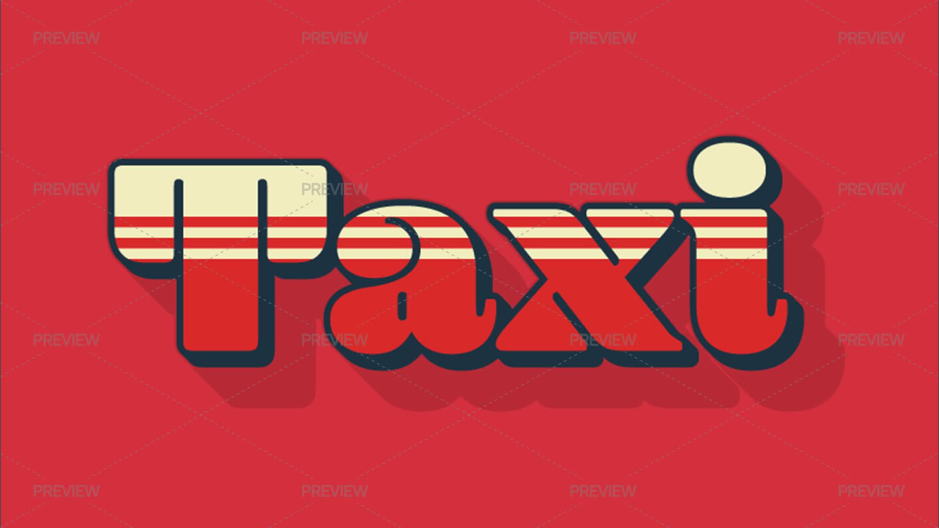 Retro Text Effect Graphics Motion Array