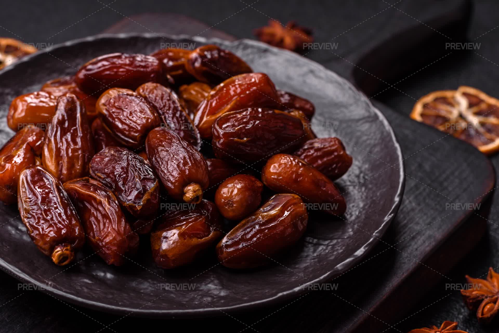 Dried Tropical Date Fruit As An Ingredie - Stock Photos | Motion Array Dried Tropical Date Fruit As An Ingredie - Stock Photos | Motion Array